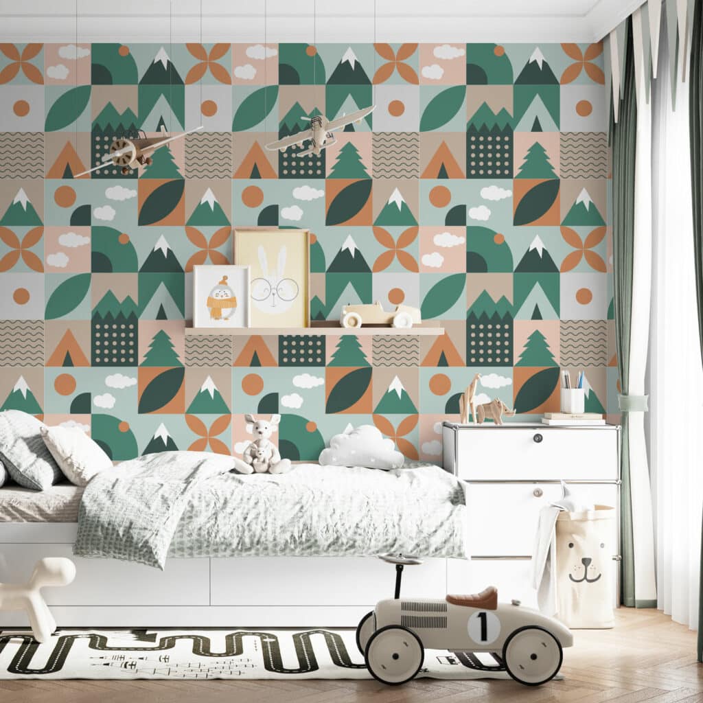 MILA - Papier peint ethnique motif péruvien - Anatole Designs