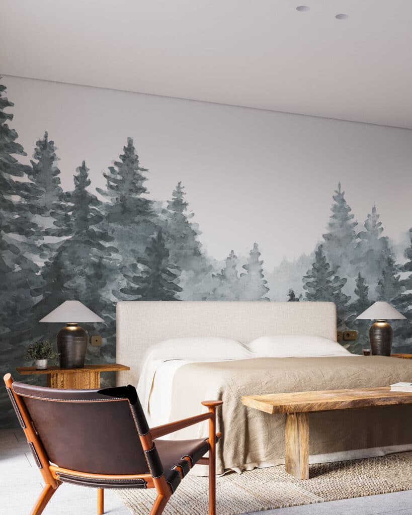 EVAN - Papier peint panoramique foret - Anatole Designs