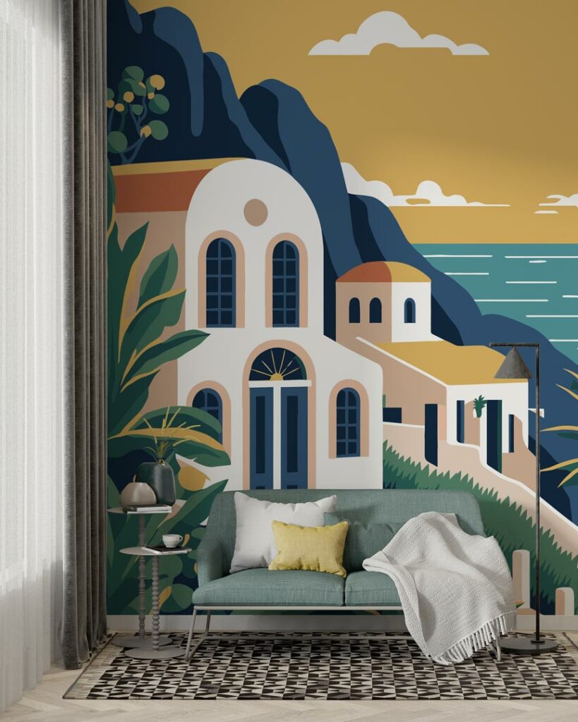 SERENA - Poster mural Méditerranée - Anatole Designs