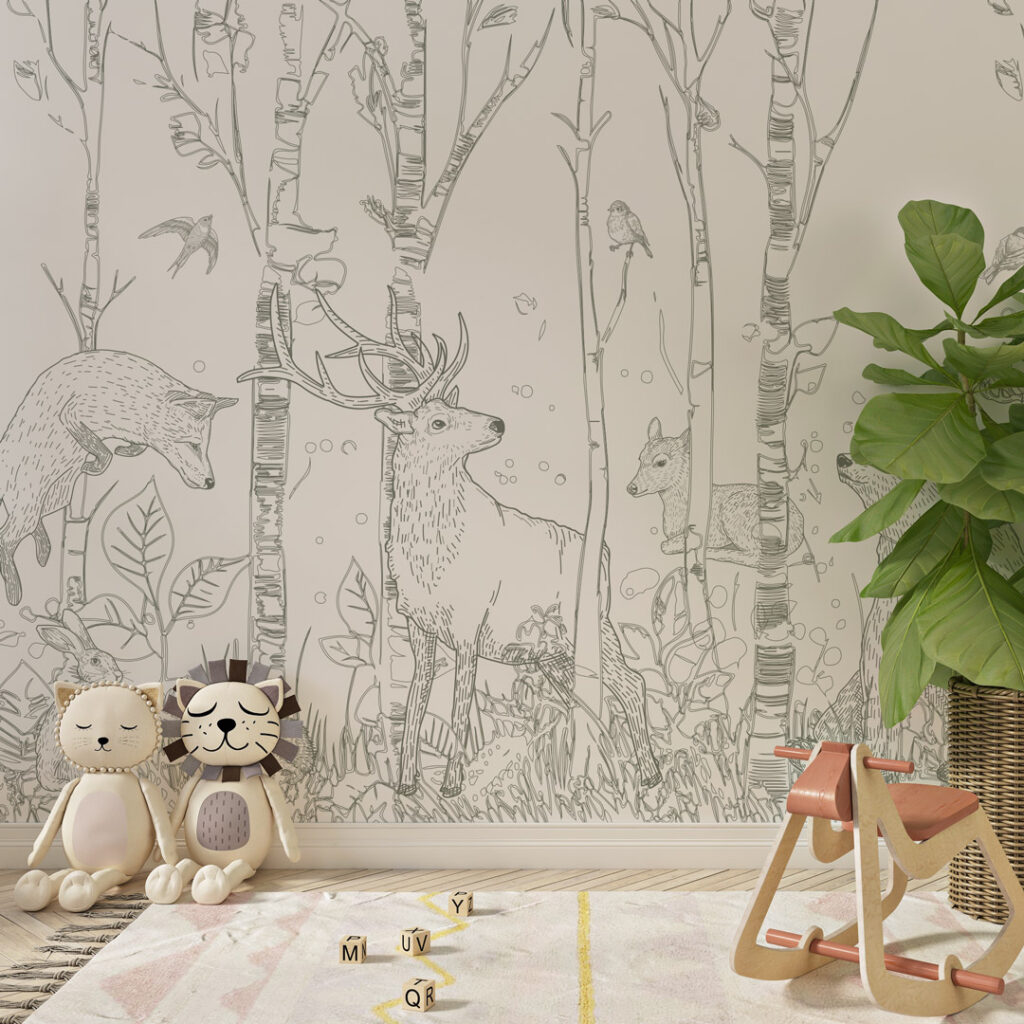 Papier Peint Enfant Animaux