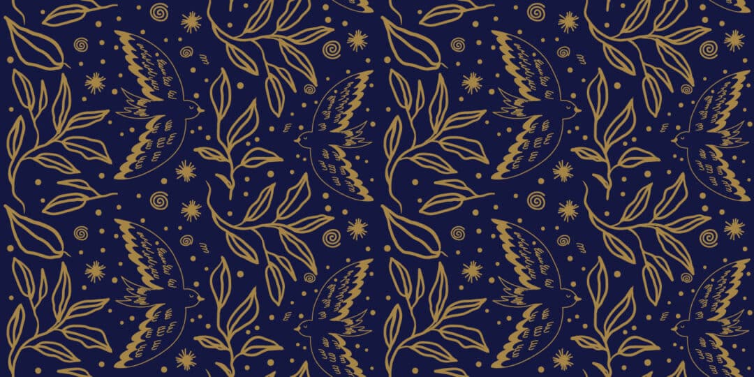 SHERAZADE - Papier peint colombes des mille et une nuits - Anatole Designs